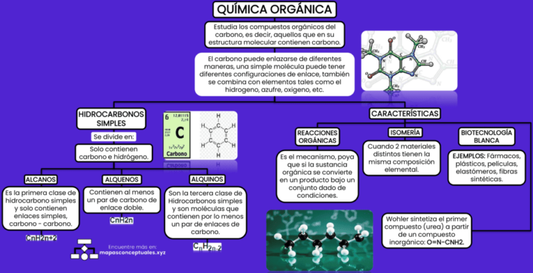 Mapas conceptuales de la Química Orgánica 【Descargar】