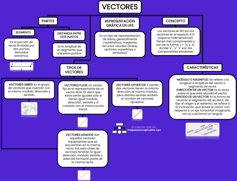 Mapas conceptuales de los Vectores 【Descargar】